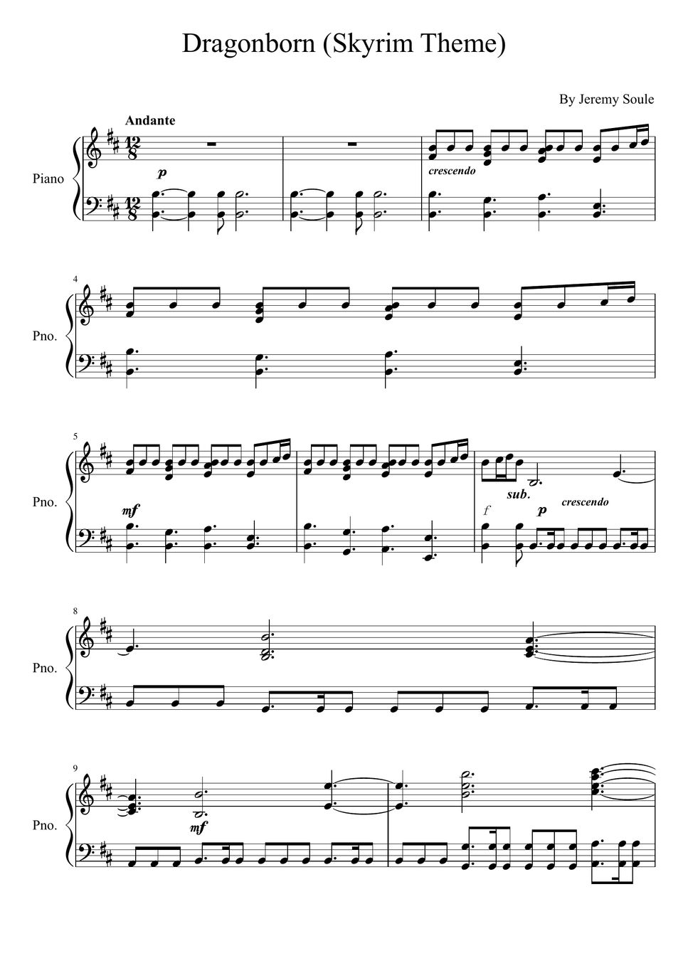 The Elder Scrolls V: Skyrim - Dragonborn (Skyrim Theme) (《上古卷轴5：天际》插曲 ...