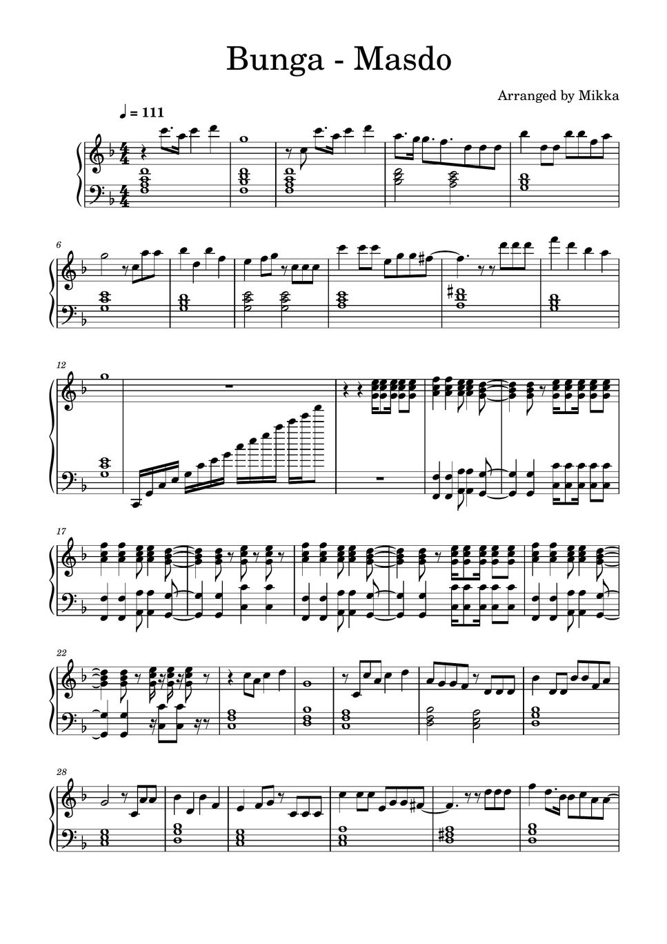 MASDO - Bunga Sheets by Mikka