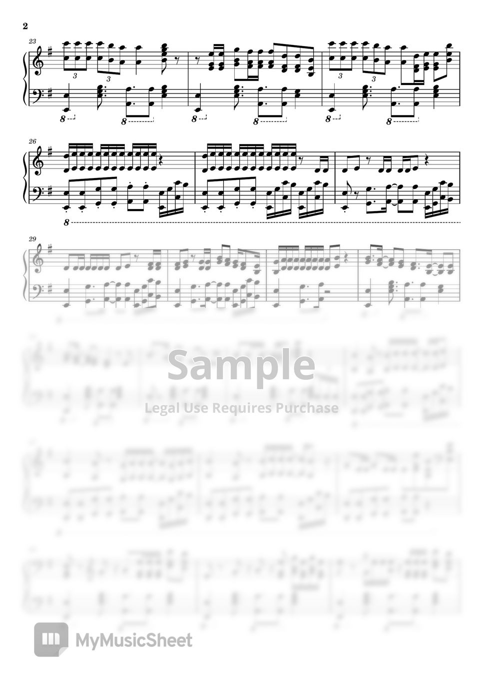 aespa - Black Mamb Sheets by Nyvek Nyvek Piano