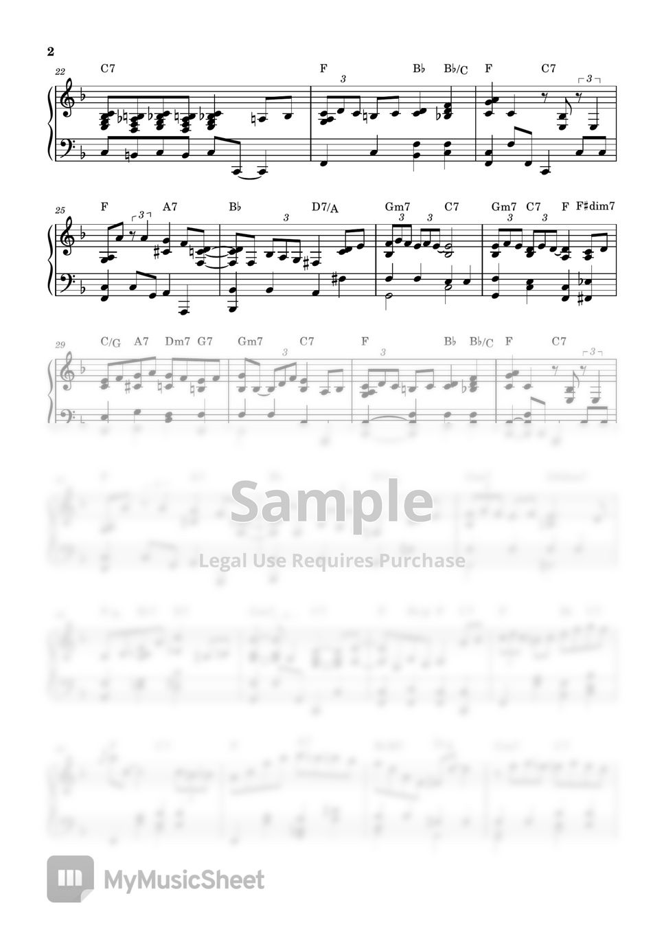 Jazz piano Carol - It's beginning to look a Lot Like Christmas for Solo ...