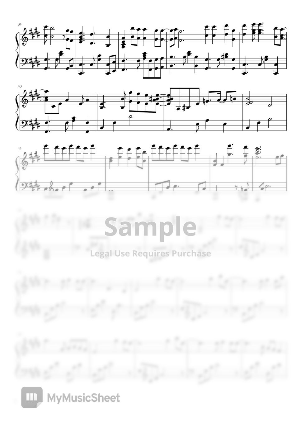 Beverly - Fruits Basket (2019) OP - "Again" 악보 by Fonzi M