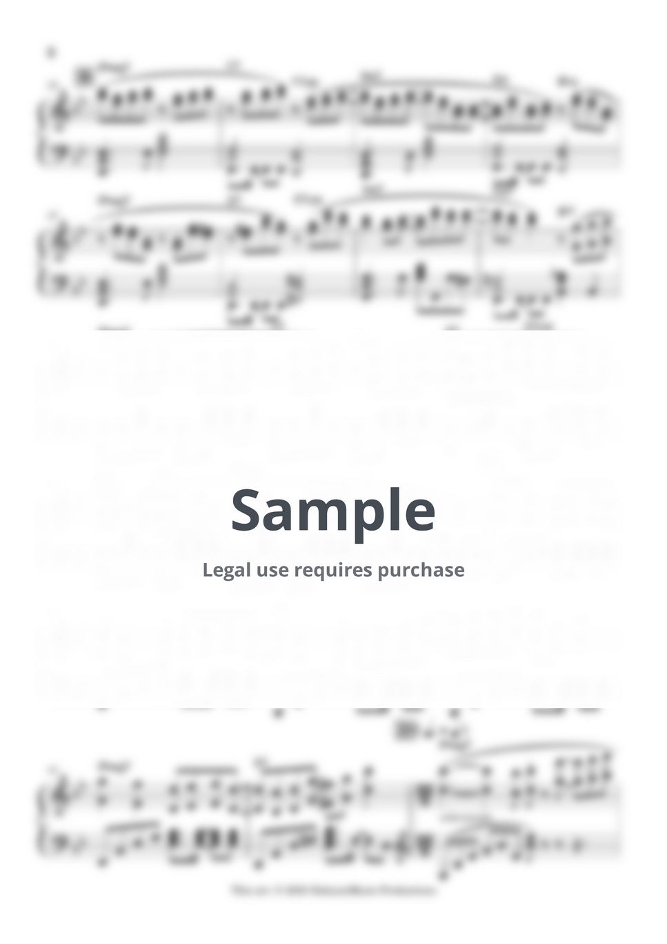 YOASOBI - Gunjou Sheet Music by HalcyonMusic