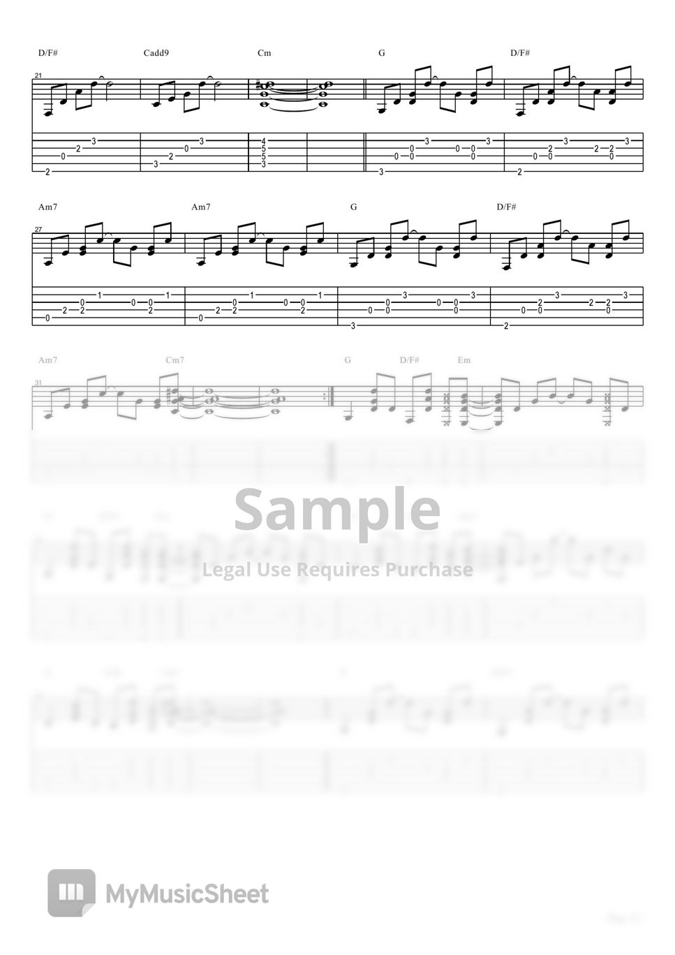 BLACKPINK - Hope Not (아니길) Guitar Cover 악보