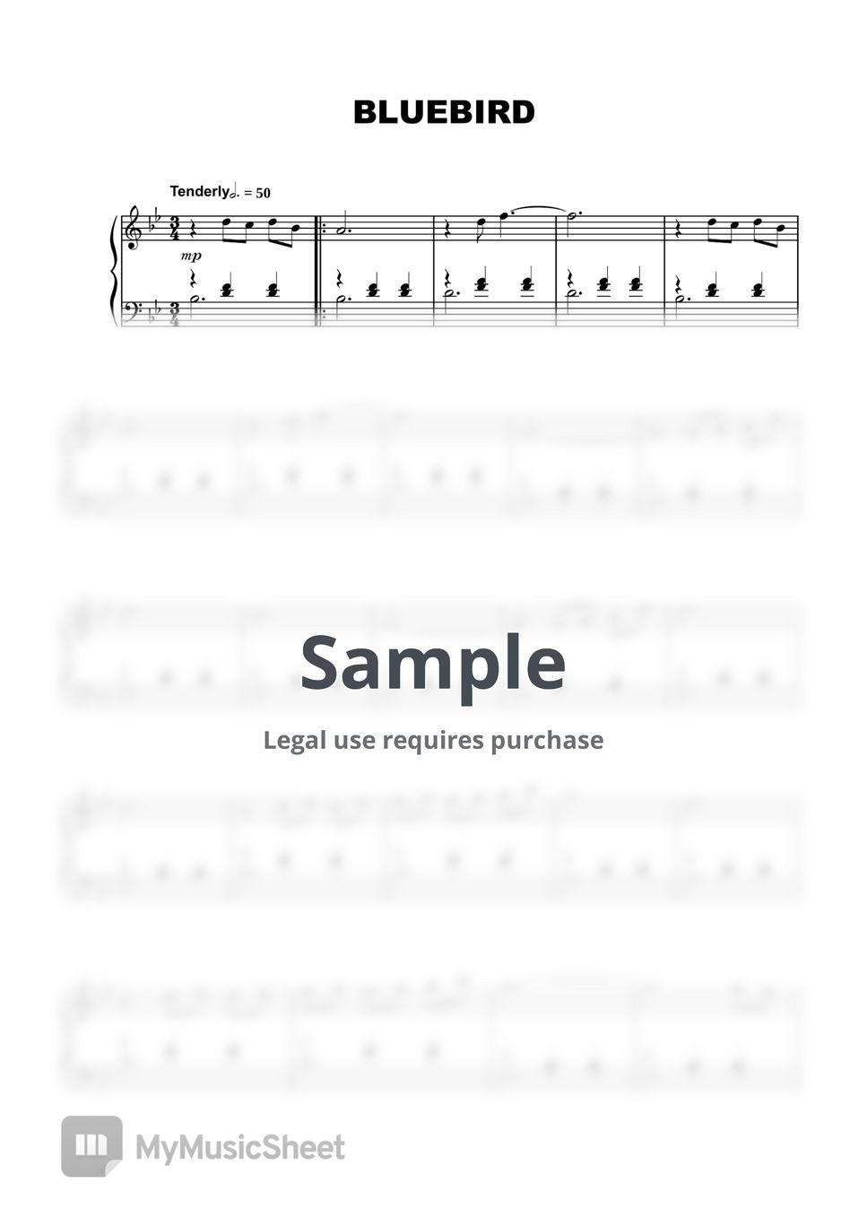 ALEXIS FFRENCH - Bluebird Piano Sheet Music PDF | Soohy | mymusic5