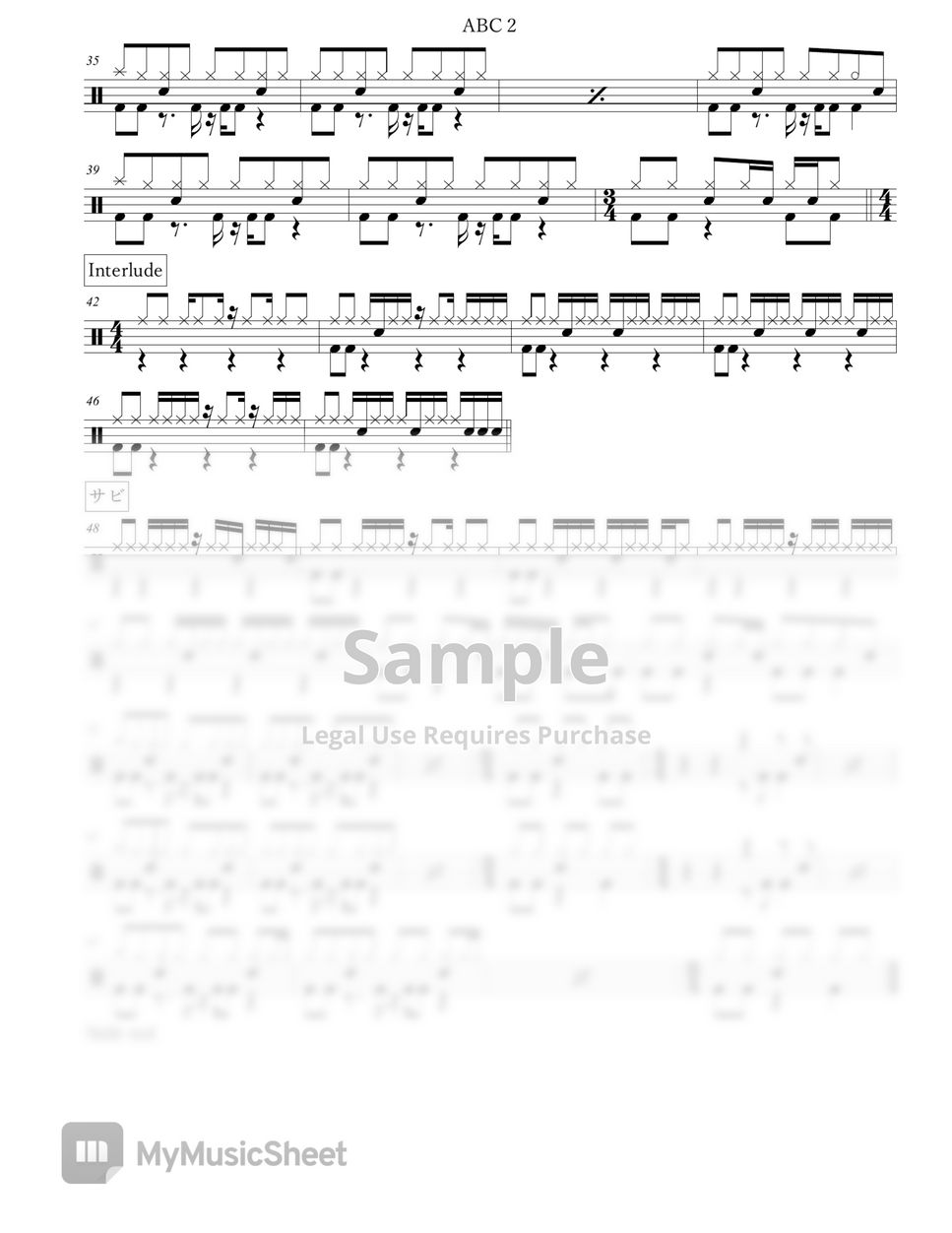 The Jackson 5 - ABC Sheets by Arkadia Drums