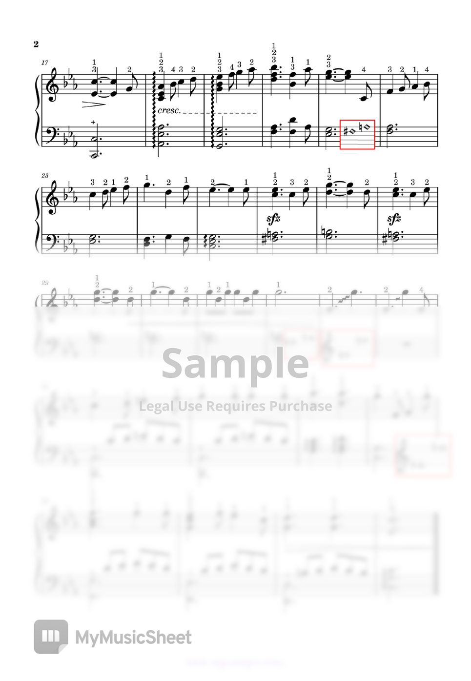 Bedrich Smetana - The Moldau Sheet Music by aquaarpa