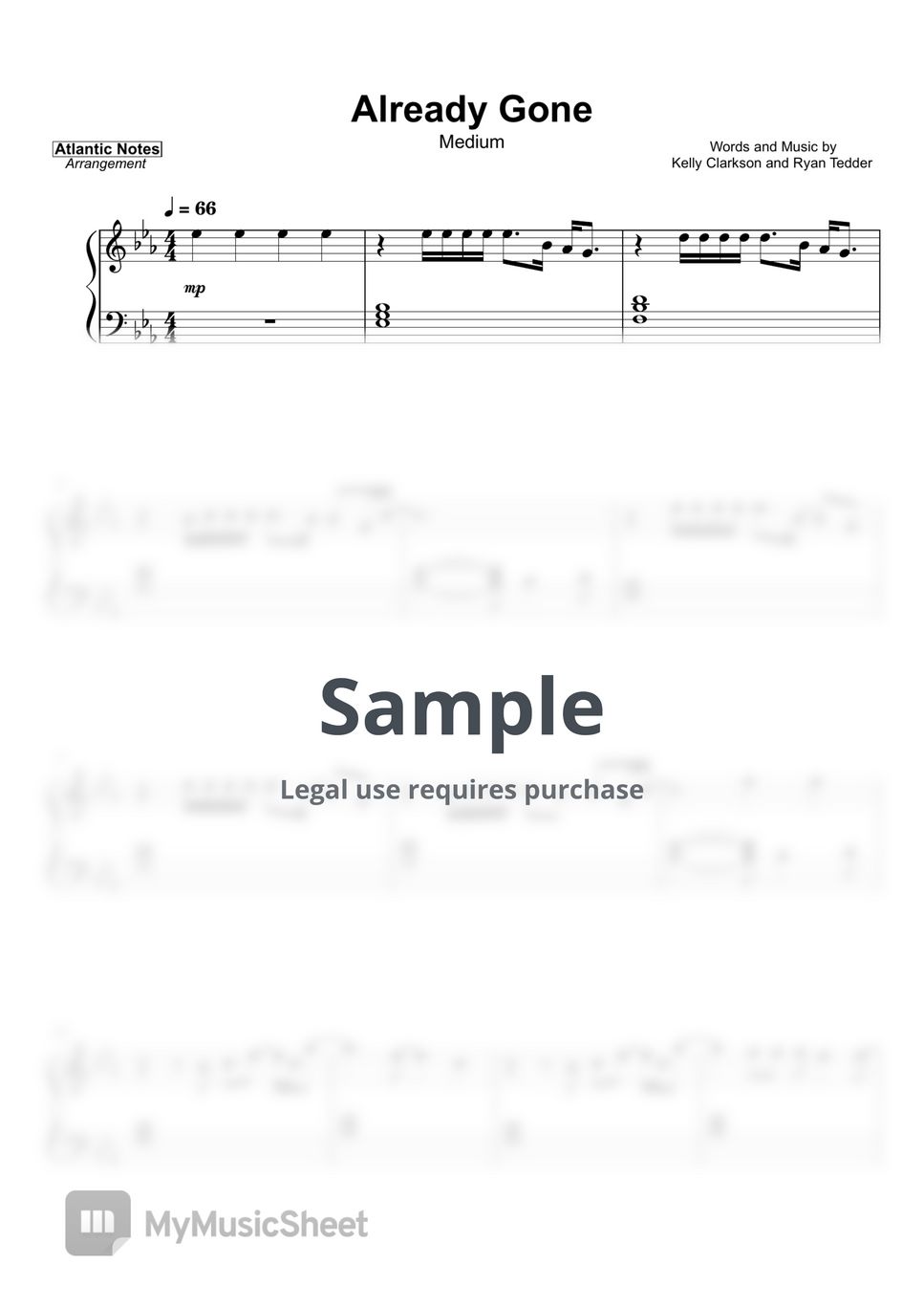 Sleeping at Last - Already Gone Sheets by Atlantic Notes