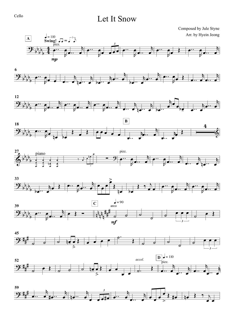 [CHRISTMAS_CAROL]Let it snow Sheets