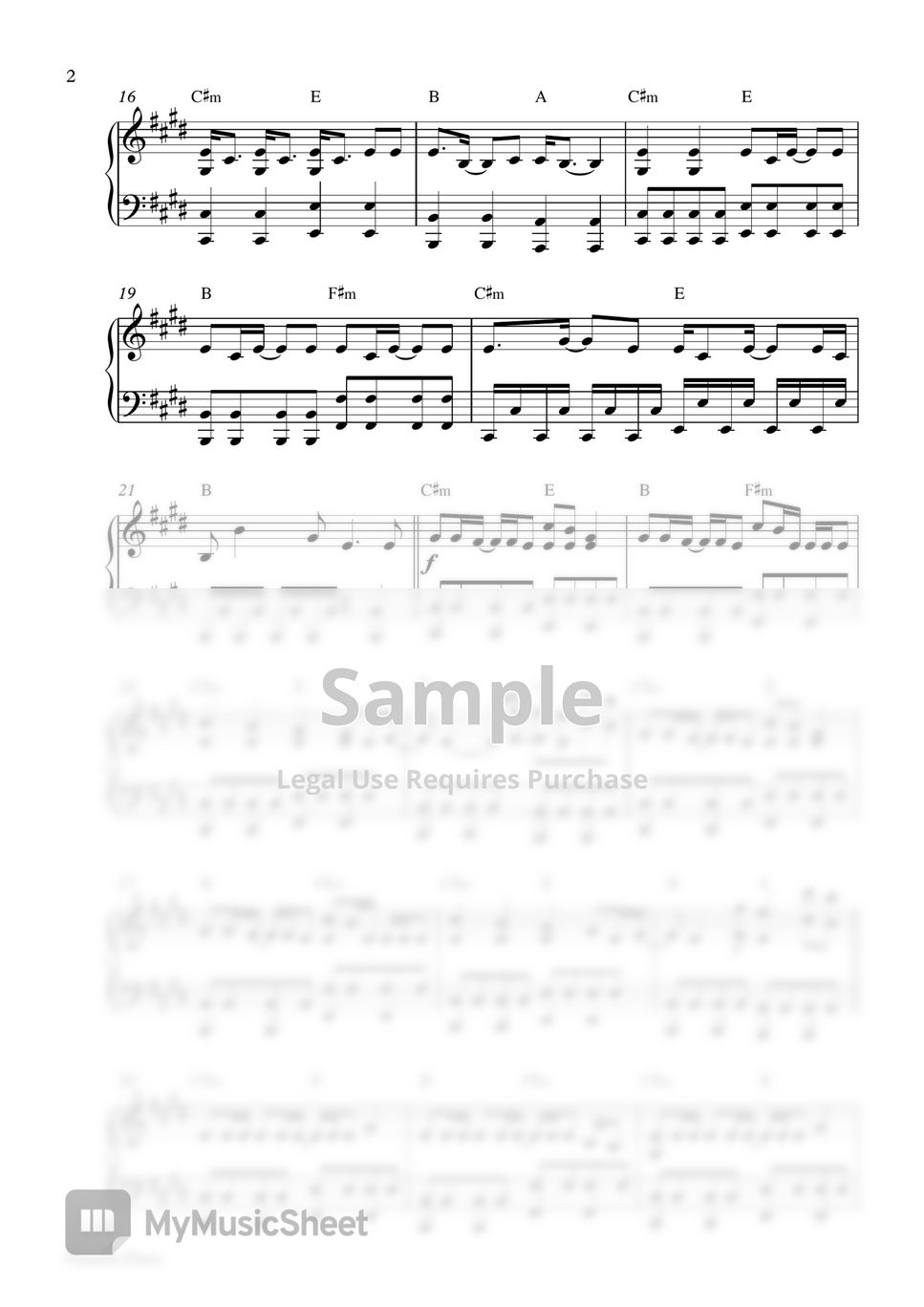 Bts Dynamite Edm Remix Piano Sheet Drum Backing Track 악보 By