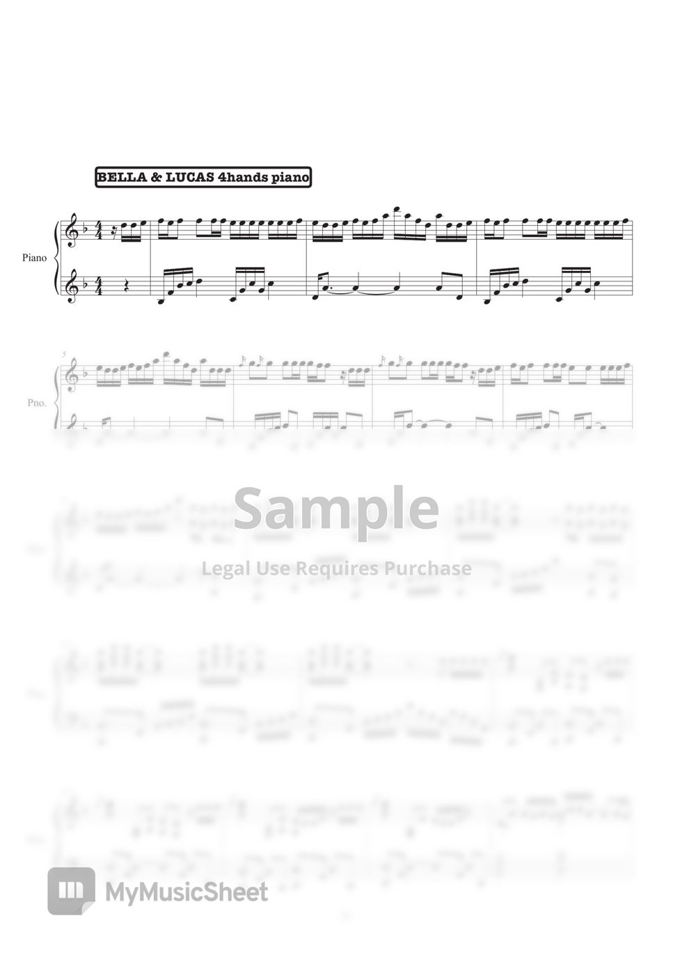 BTS - Fake Love Sheets by BELLA&LUCAS