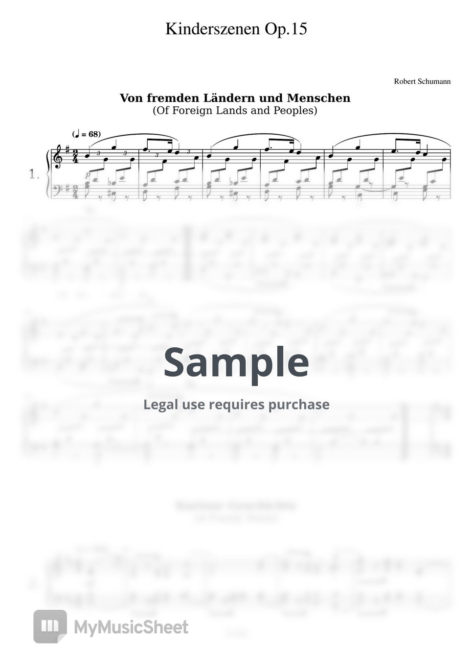 R. Schumann (슈만) - Kinderszenen Op.15 (어린이 정경 전곡) Sheets by JUNPIN