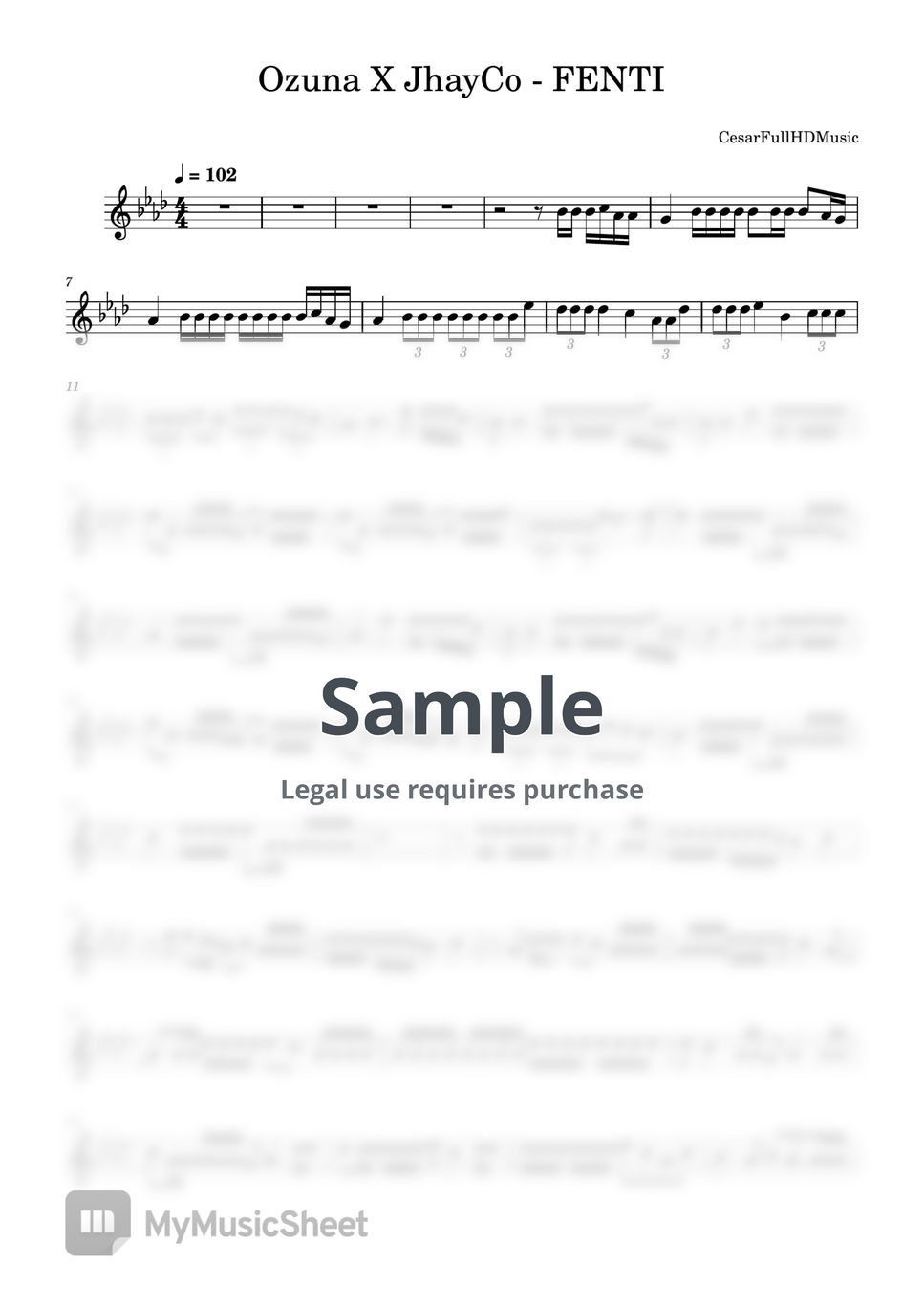 Ozuna X JhayCo - FENTI Sheets
