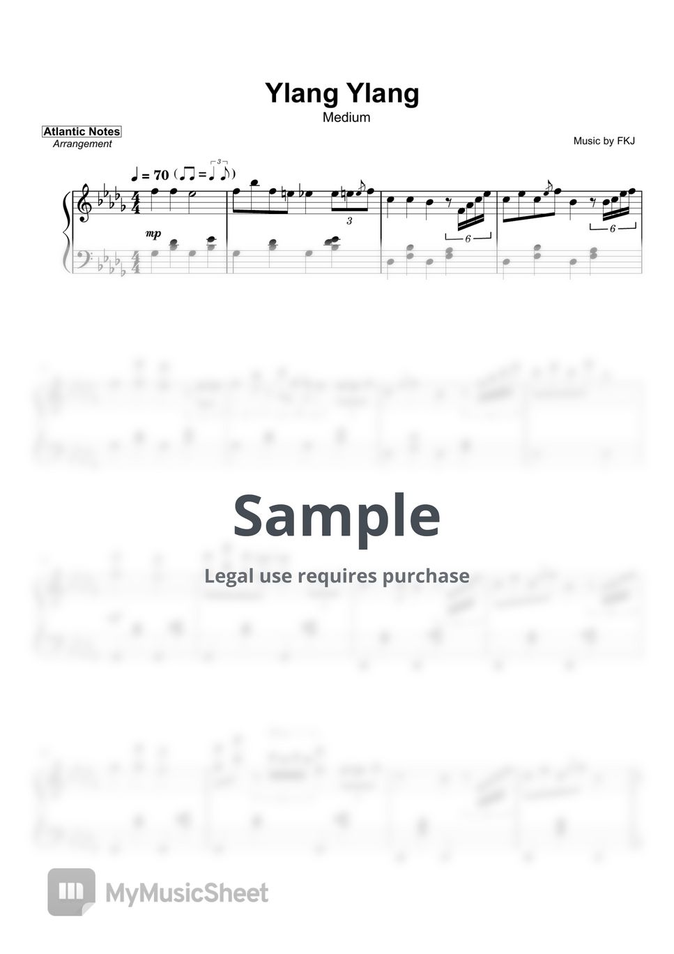 FKJ - Ylang Ylang Sheet Music by Atlantic Notes