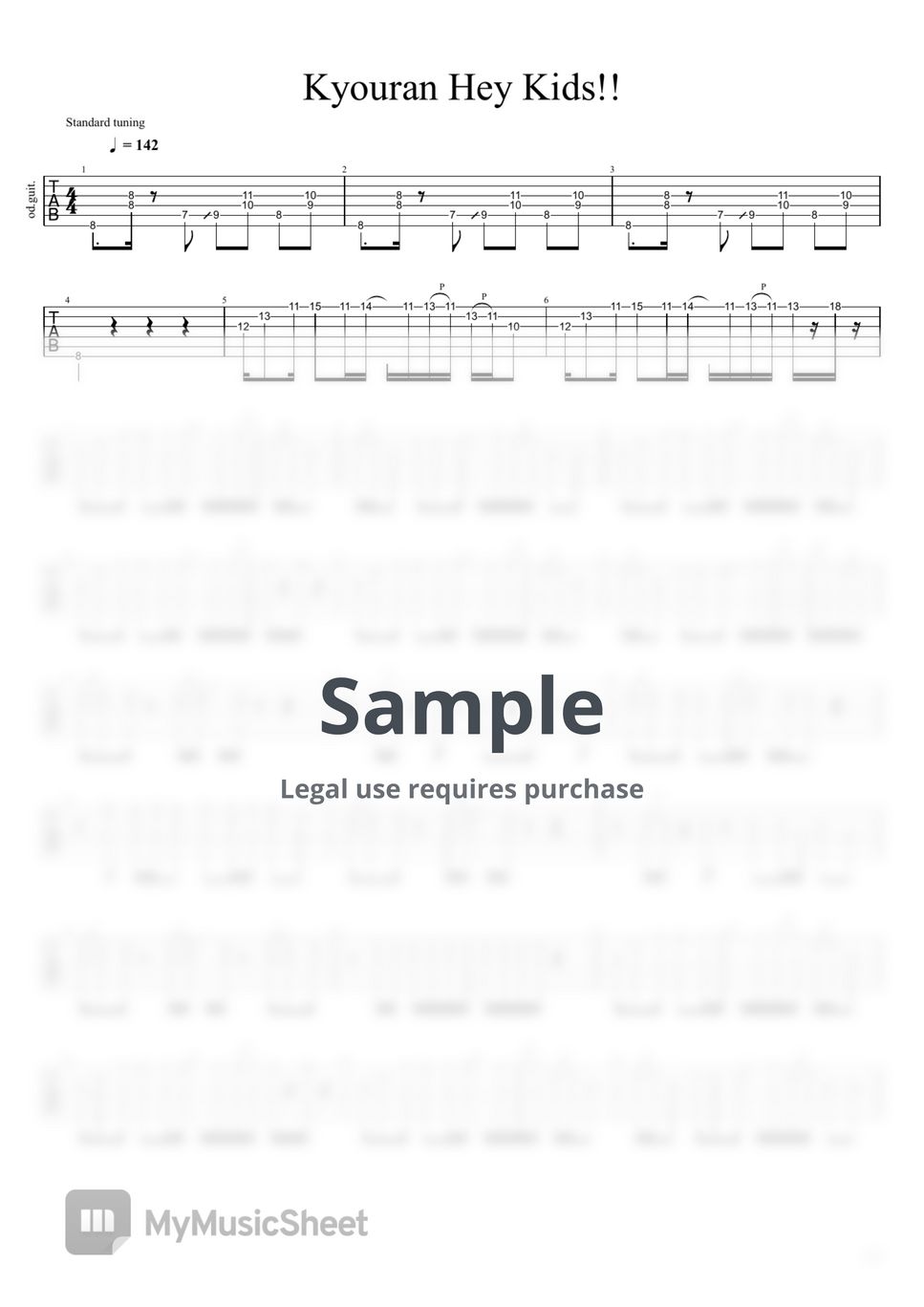 THE ORAL CIGARETTES - Kyouran Hey Kids!! Sheets by GIANCARLO CASTILLO