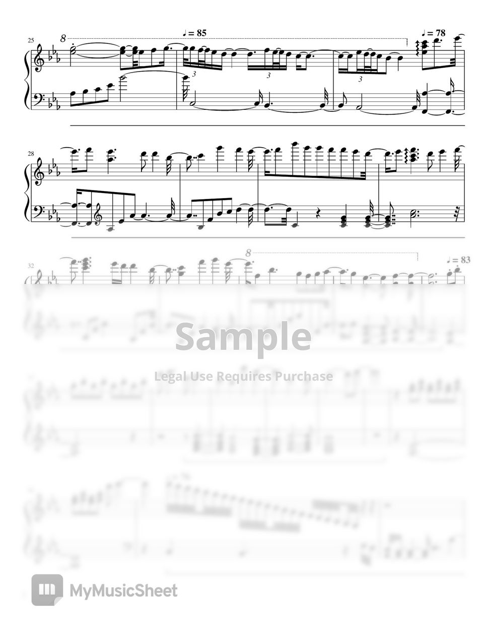 Yukari Hashimoto - Golden Time - Hikan 악보 by FortePiano