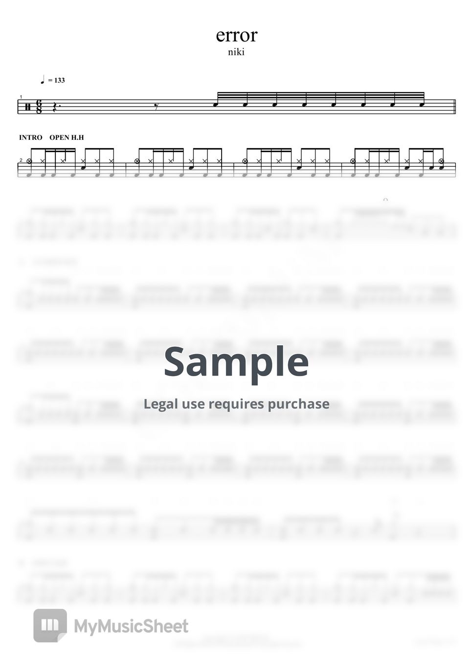 niki - error Sheets by COPYDRUM