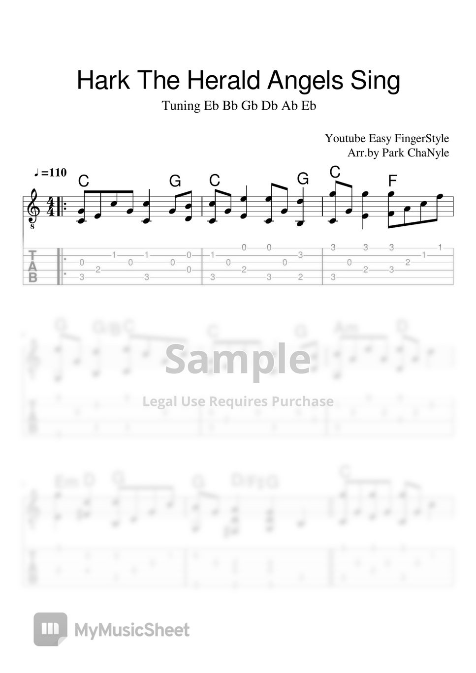 Felix Mendelssohn - Hark The Herald Angels Sing (Christmas Carol) 樂譜 ...