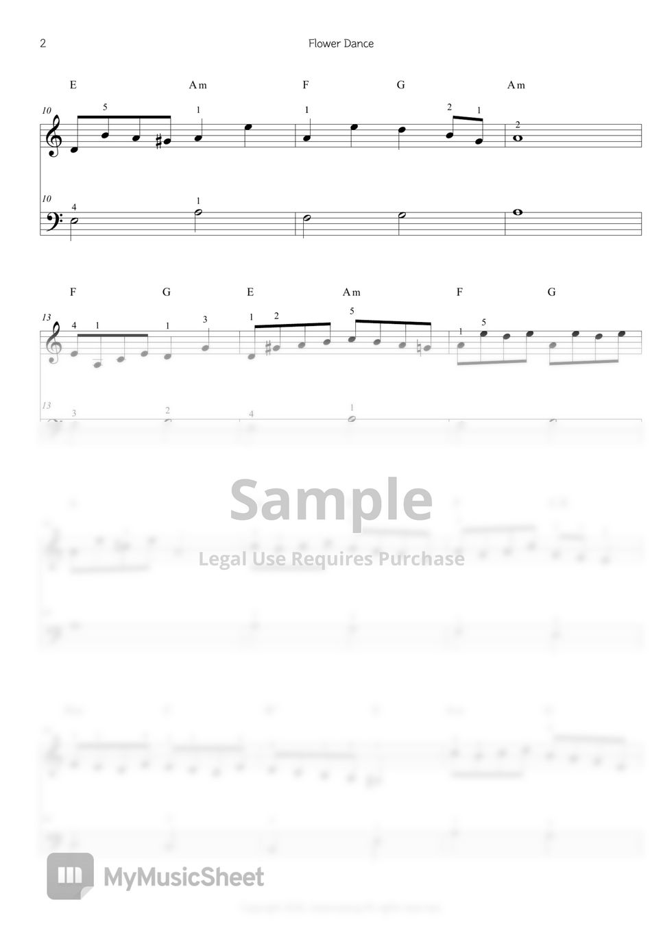 DJ Okawari - Flower Dance (Easy ver.) Sheets by Joseonsaeng