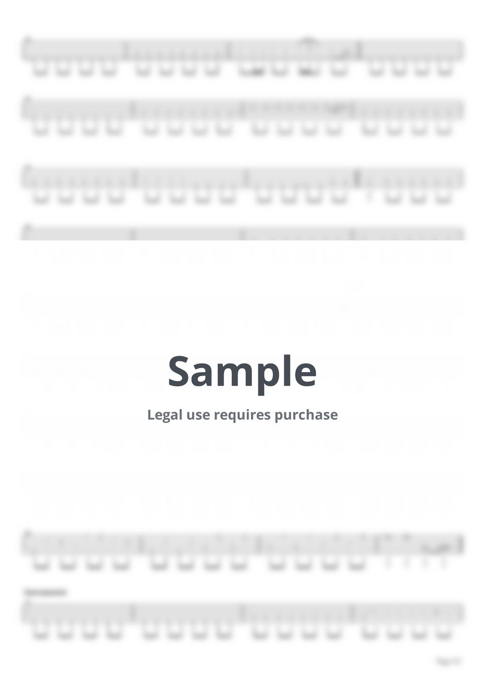 KANA-BOON - Song of the Dead (Bass TAB) Sheets by Muya