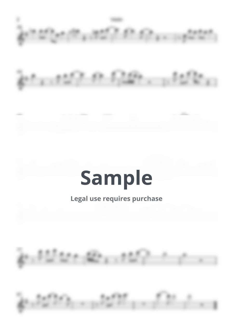 AC/DC - You Shook Me All Night Long (Violin) 악보 by milzy