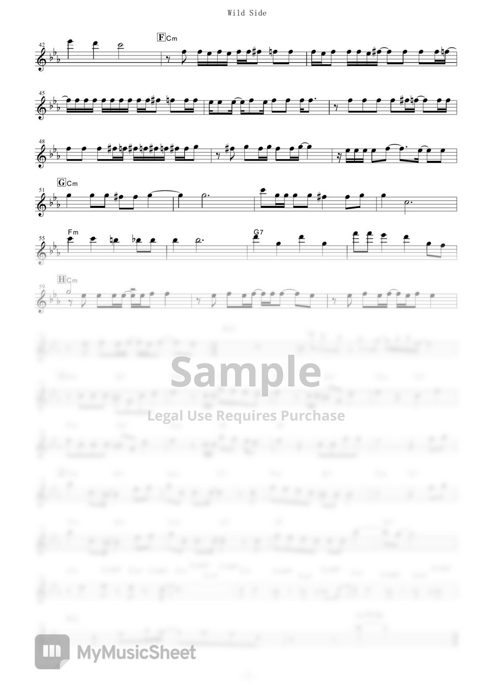 BEASTARS - Wild Side (in C) Sheets by ALI