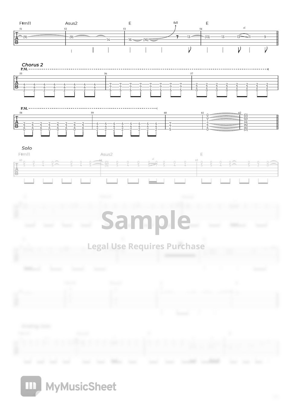 Radiohead - High and Dry Sheet Music by Nikola Gugoski