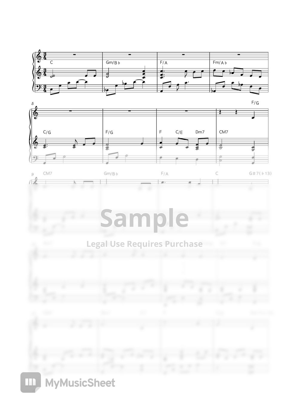 R.F.Miller/G.B.Shea - 주 예수보다 더 귀한 것은 없네 (I'd rather have jesus) (C key ...