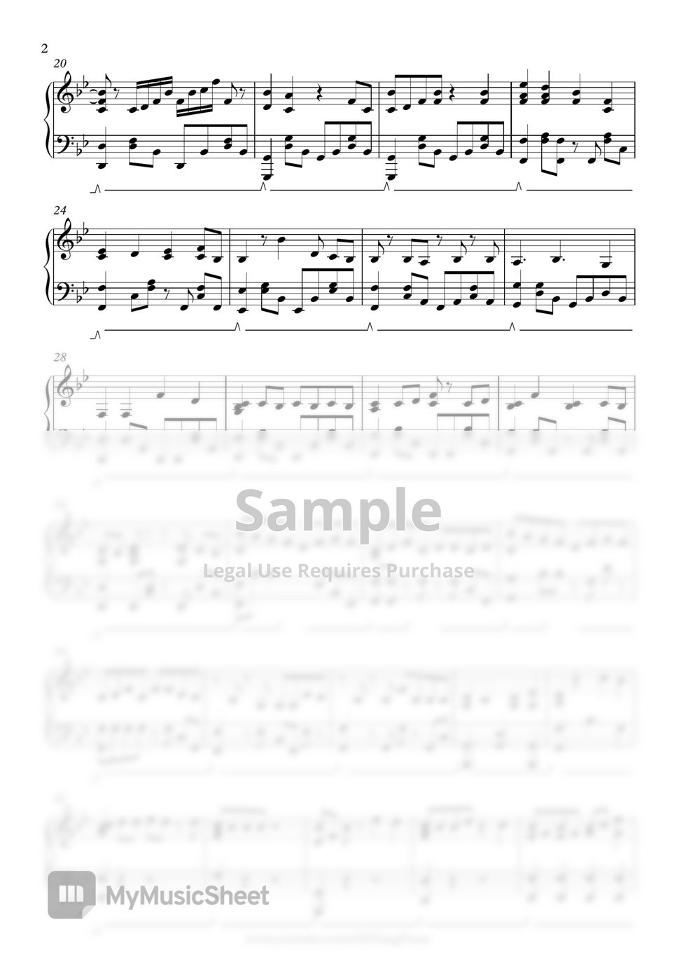 【Minami 】 - Amewomatsu / Waiting for rain (PIANO SHEET) Sheet Music