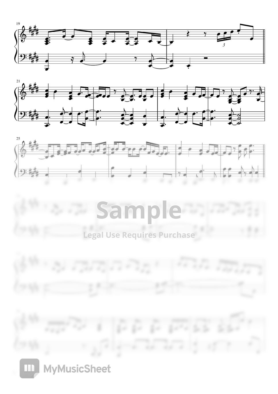 BTS - Dynamite Sheet by 3J MUSIC