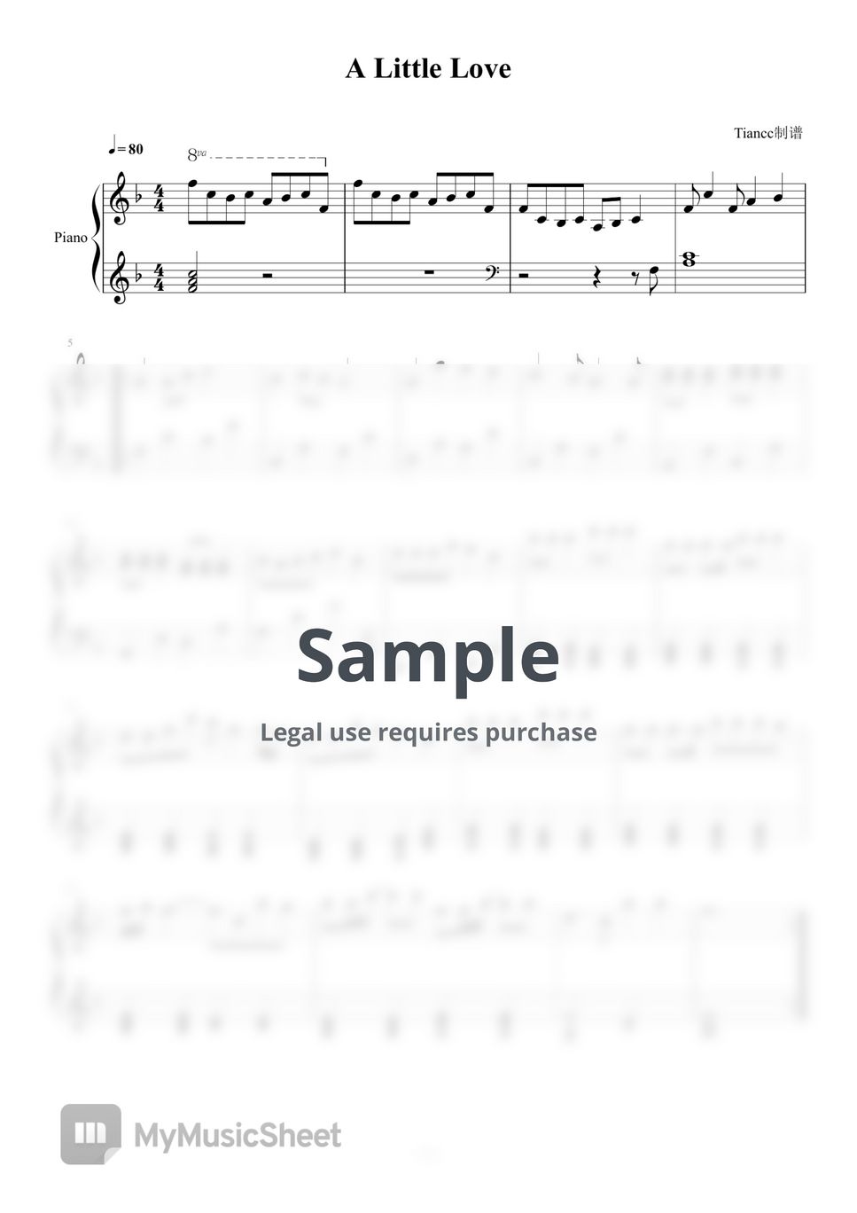 A Little Love Sheets by Tiancc