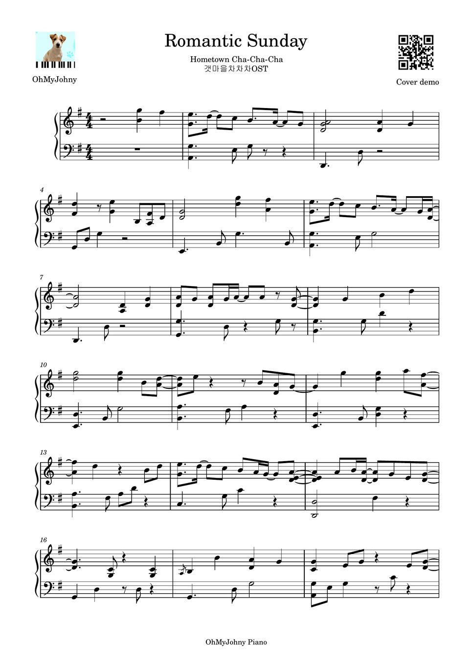 Hometown Cha-Cha-Cha - Romantic Sunday(로맨틱 선데이) (Piano) Nuty by OhMyJohny