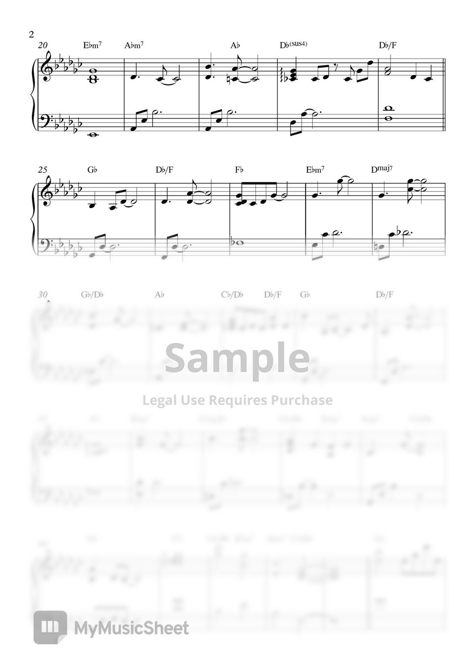 정준일 - 그랬을까 (킬링보이스ver.) Sheets by rlathdud