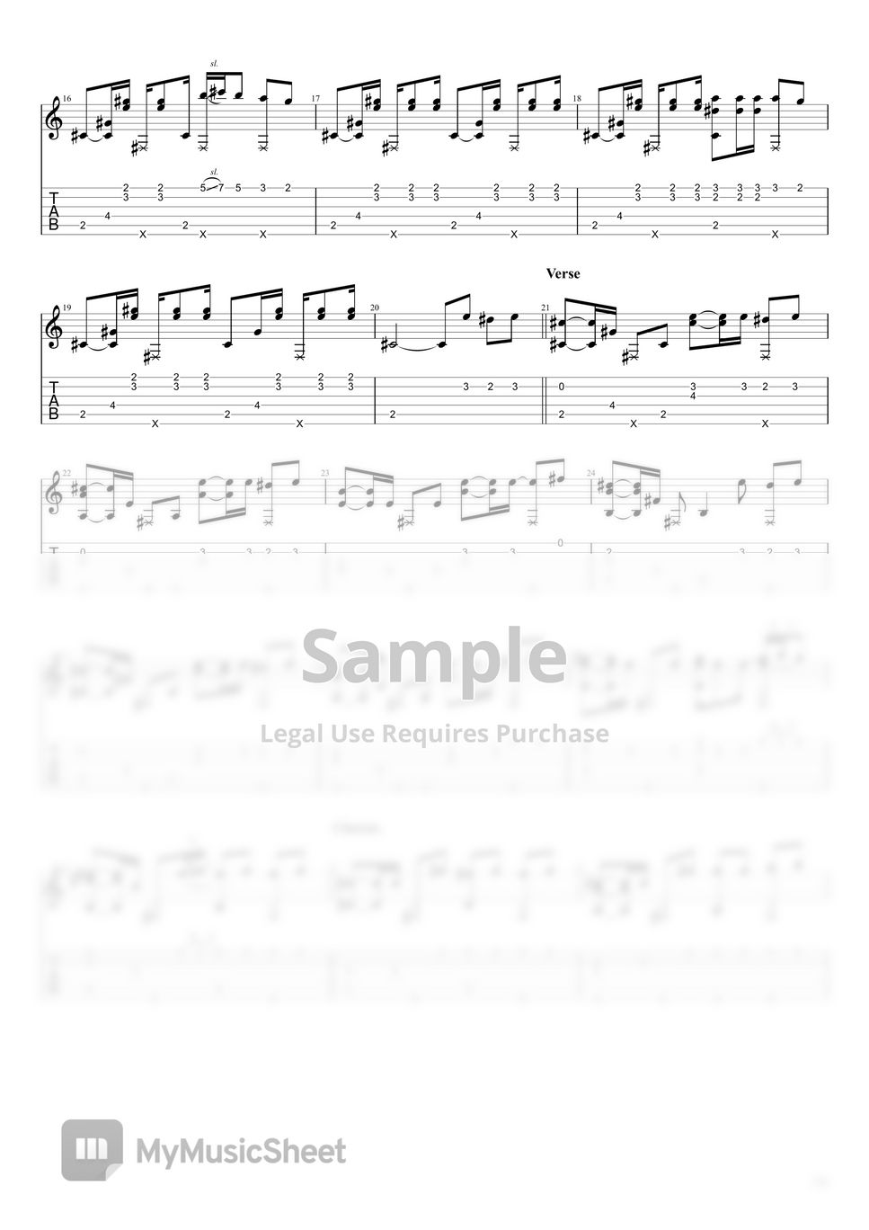 Siti Badriah - Lagi Syantik (Fingerstyle) Tab + lembaran musik pertama by Leon Alex