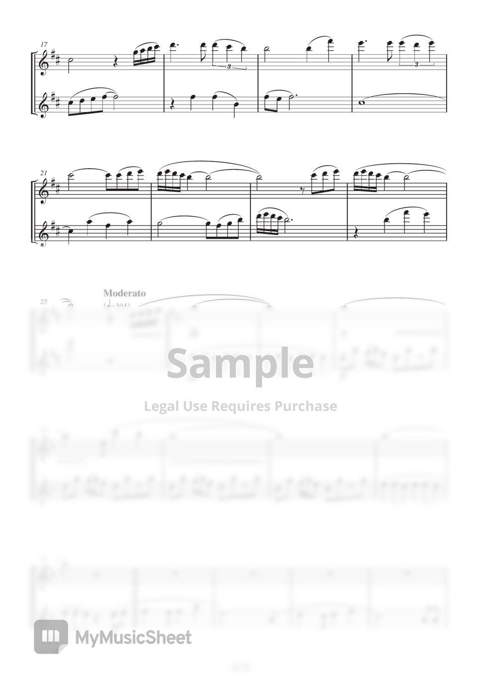Joe Hisaishi - Carrying you from "Laputa: Castle in the sky" (2flute and cello) Sheet Music by ...