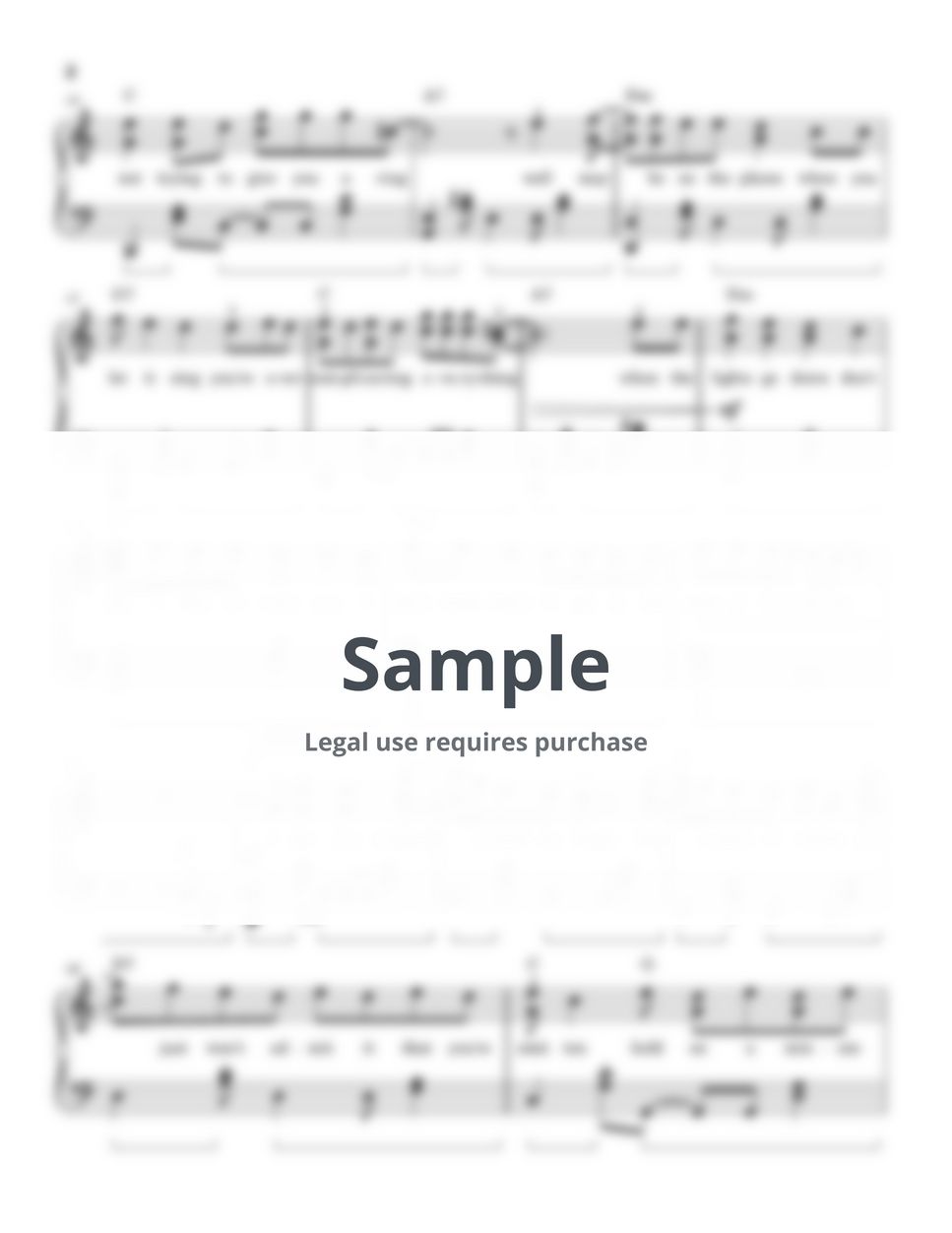 Beabadoobee - You're Here That's The Thing (piano sheet music) Partitur ...