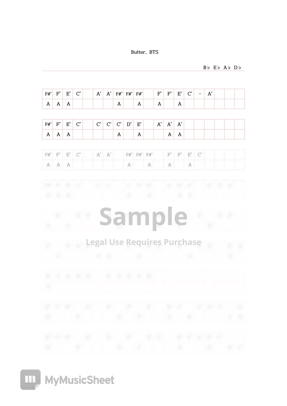 BTS - Butter Sheet Music by IPIDA SOUND