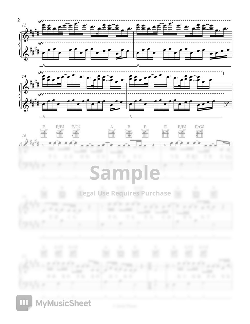 RADWIMPS ft. Toko Miura - Grand Escape Sheet Music by Javin Tham