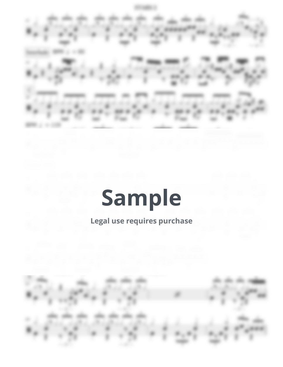 B'z - STARS Sheets by Arkadia Drums