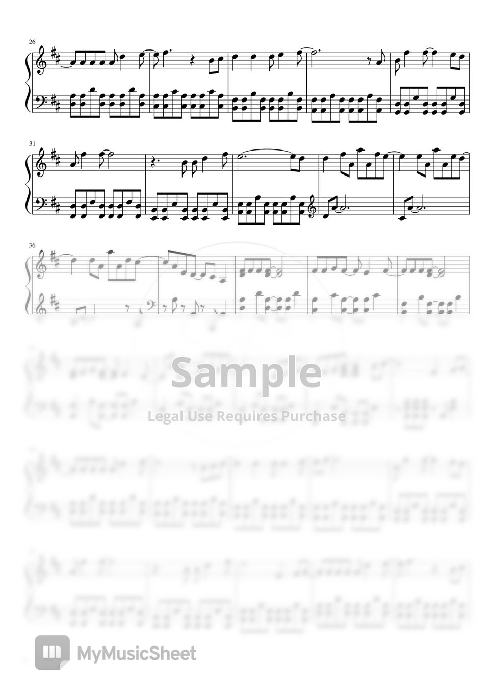 [Once Again OST] Jung Dong Ha - Everything Passes By (Solo Piano) Sheet ...