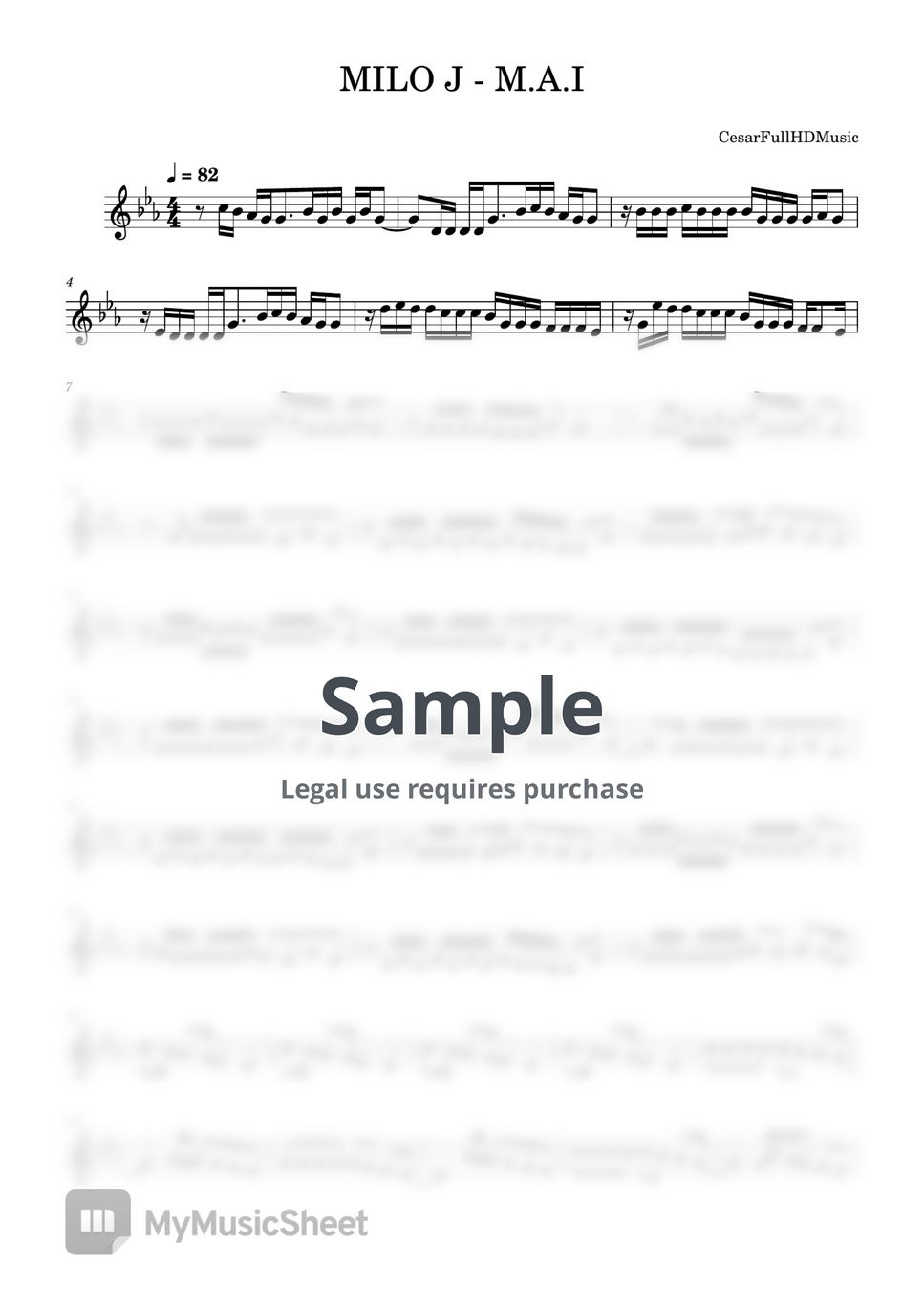 MILO J - M.A.I Sheets