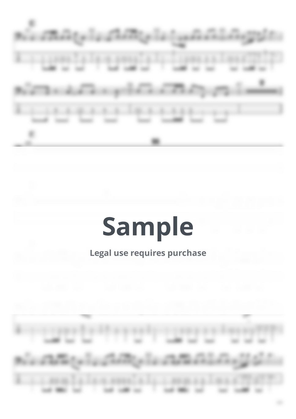 ヨルシカ/Yorushika - 春泥棒/Spring Thief 악보 by たぶべー＠財布に優しいベース楽譜屋さん（BASS・TAB譜）