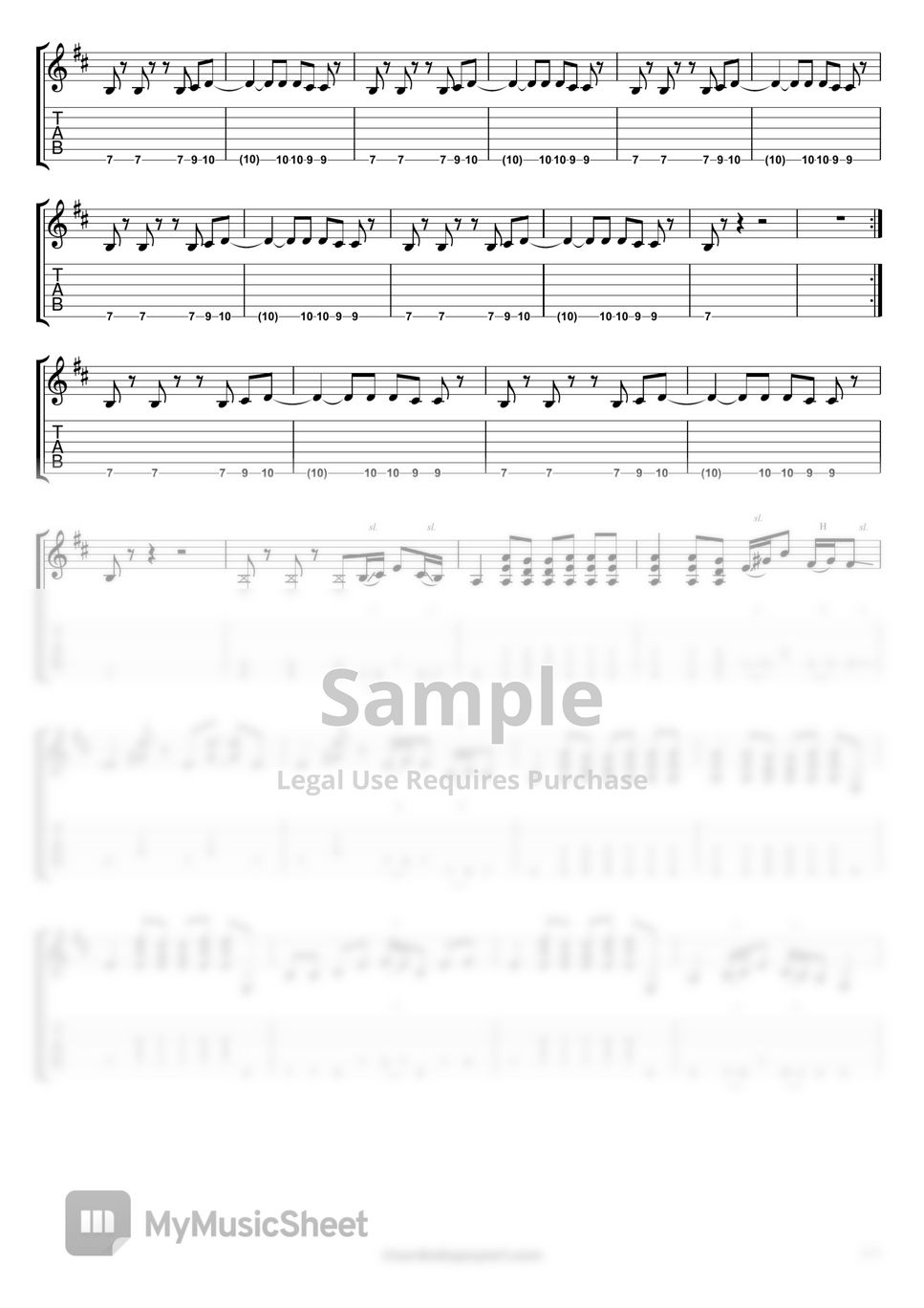 The Rolling Stones - Satisfaction (for one guitar) Sheet Music by ...