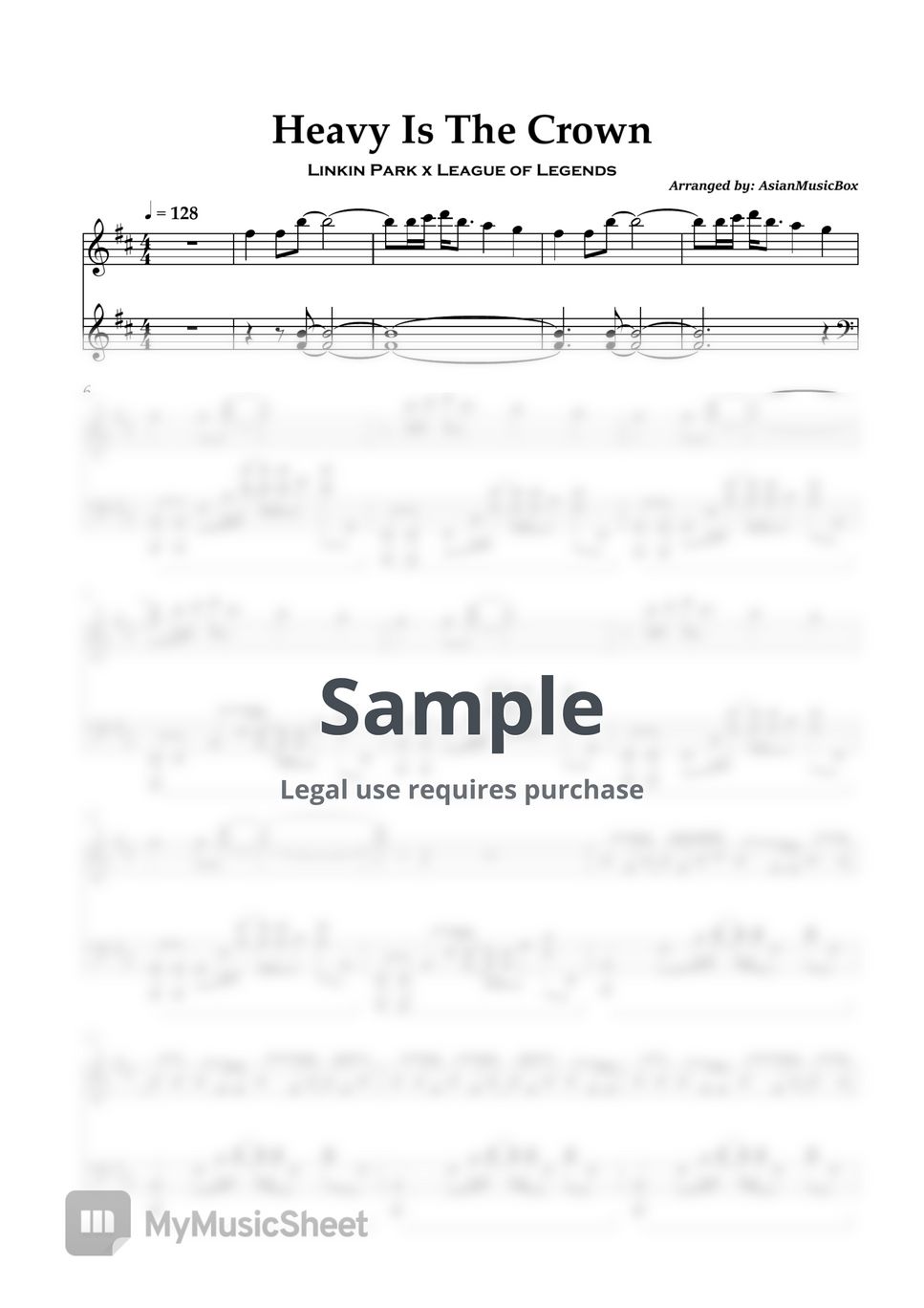 Linkin Park - 'Heavy Is The Crown' (Sheet, MIDI, MultiTracks & WAV ...