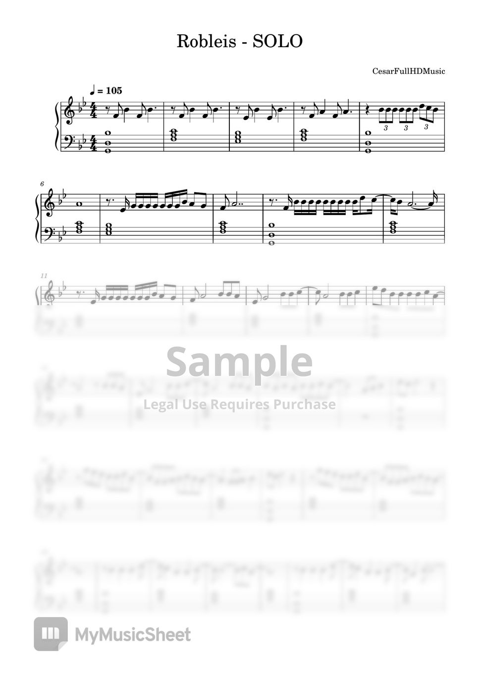 Robleis - SOLO Sheet Music