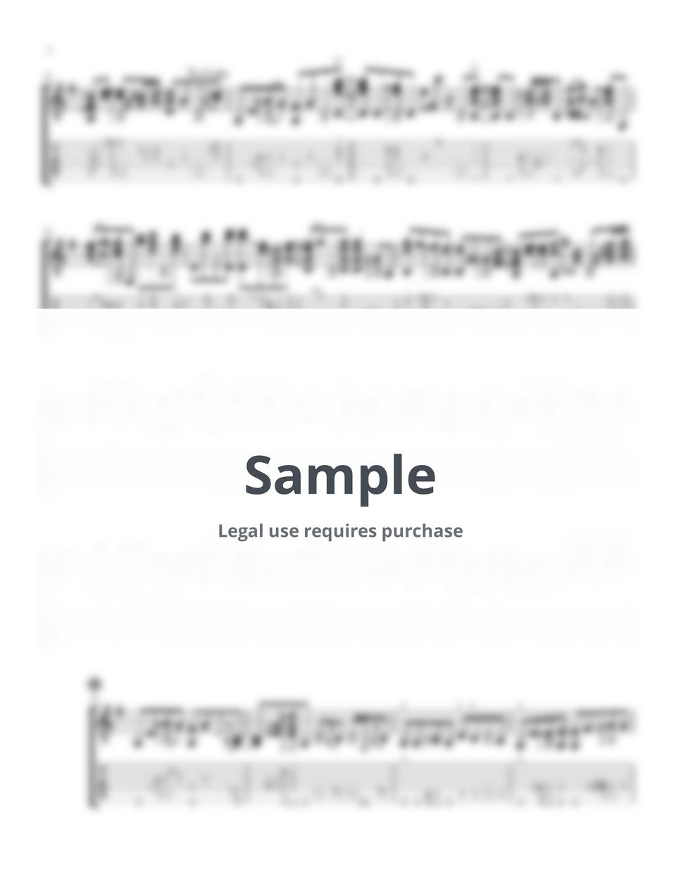 Sungha Jung - Riding A Bicycle Tab + 1staff by Brett Vachon