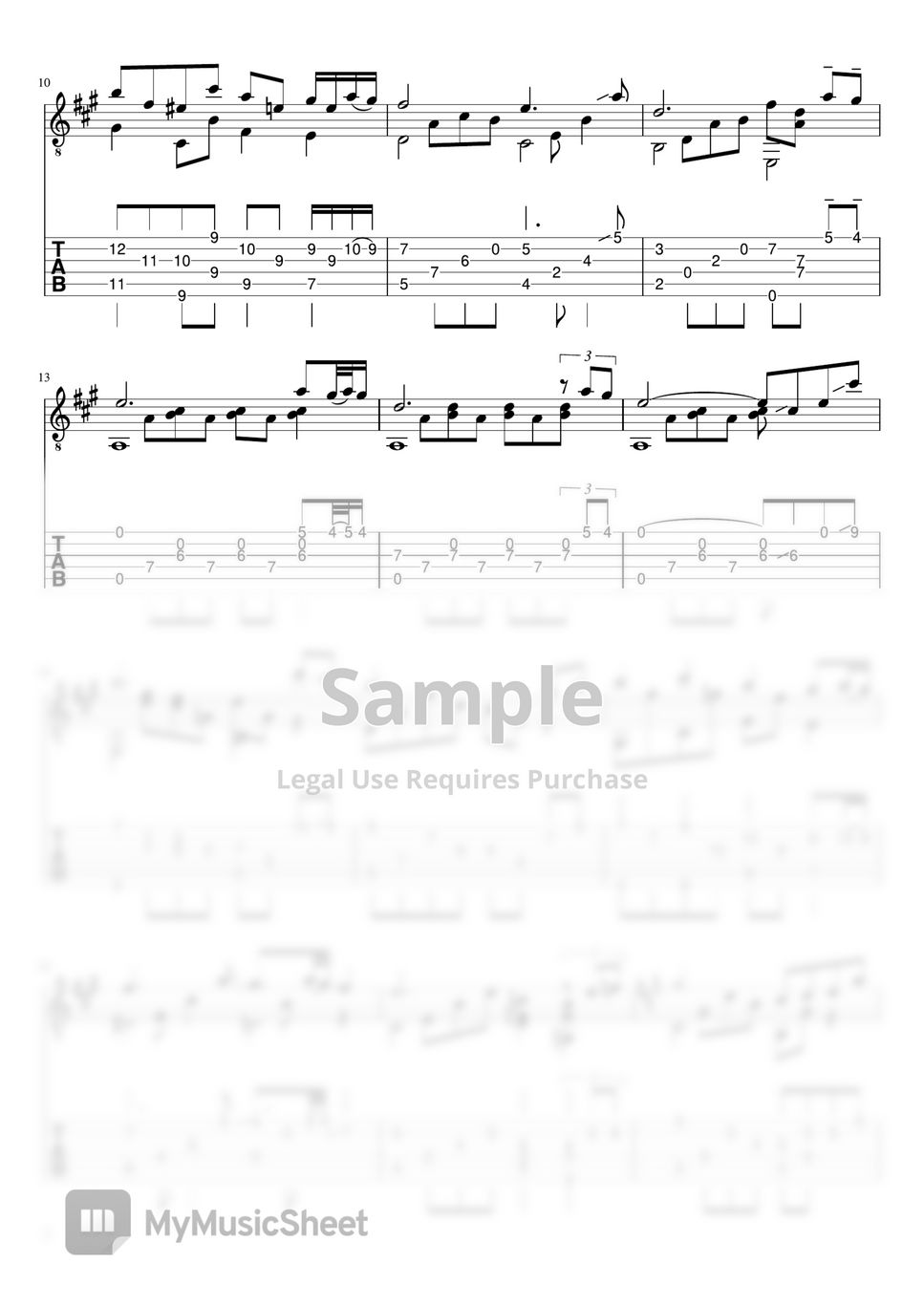 Martin Taylor&Tommy Emmanuel - True (Guitar Solo+TAB) Noten by Solim Hong