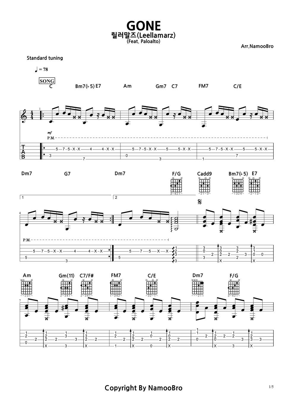 릴러말즈 (Leellamarz) - GONE TAB by NamooBro