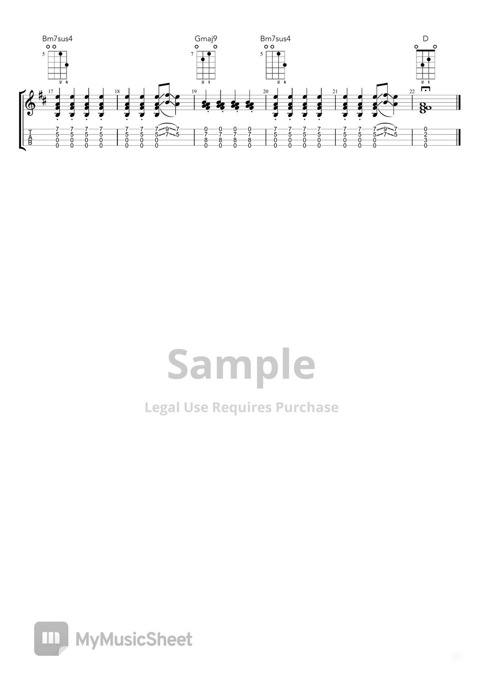 Foo Fighters - Everlong Tab + 1staff by 4stringboy