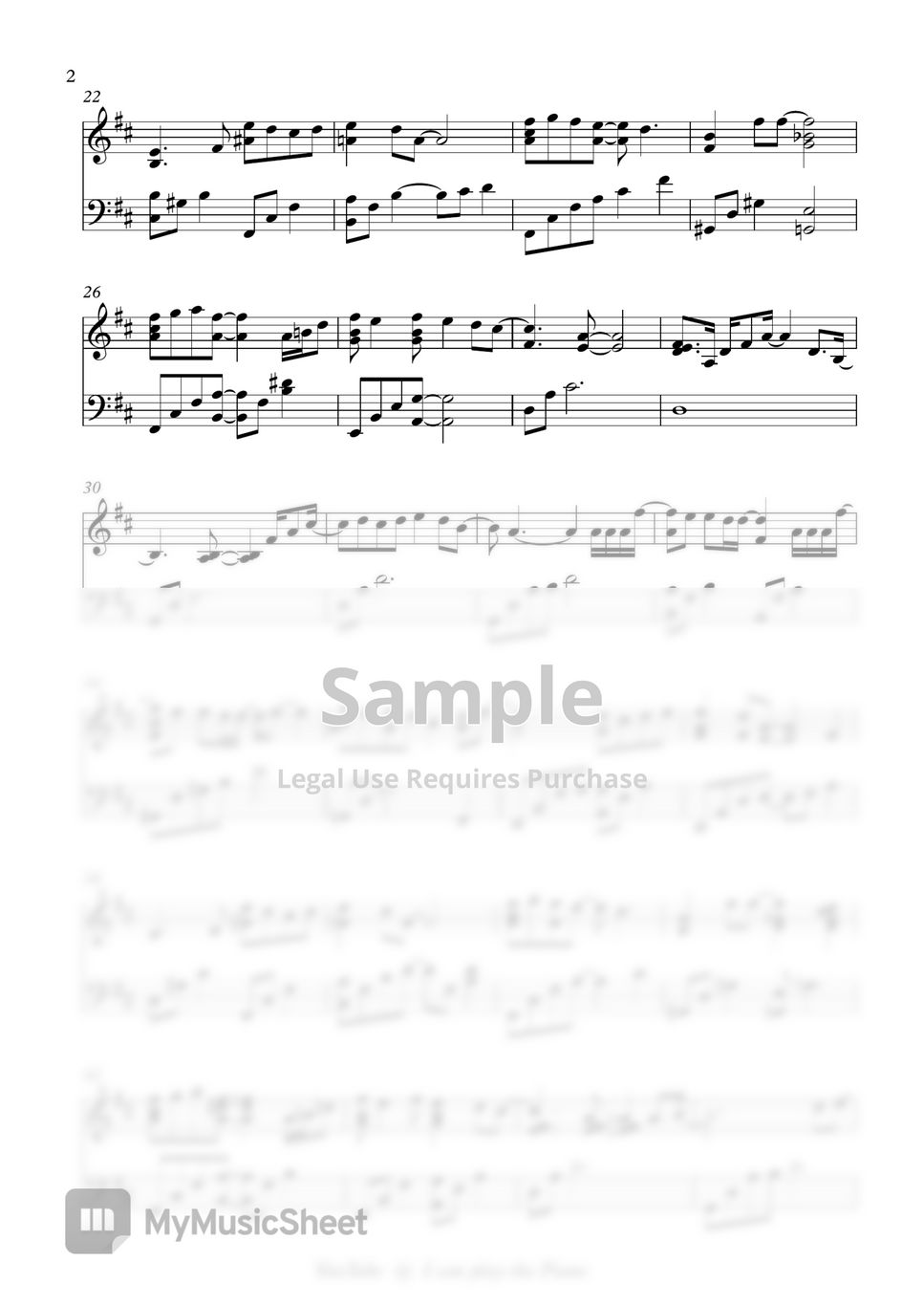 Standing Egg(스탠딩 에그)) - Dear You(사랑하는 너에게) Sheet Music by I can play ...