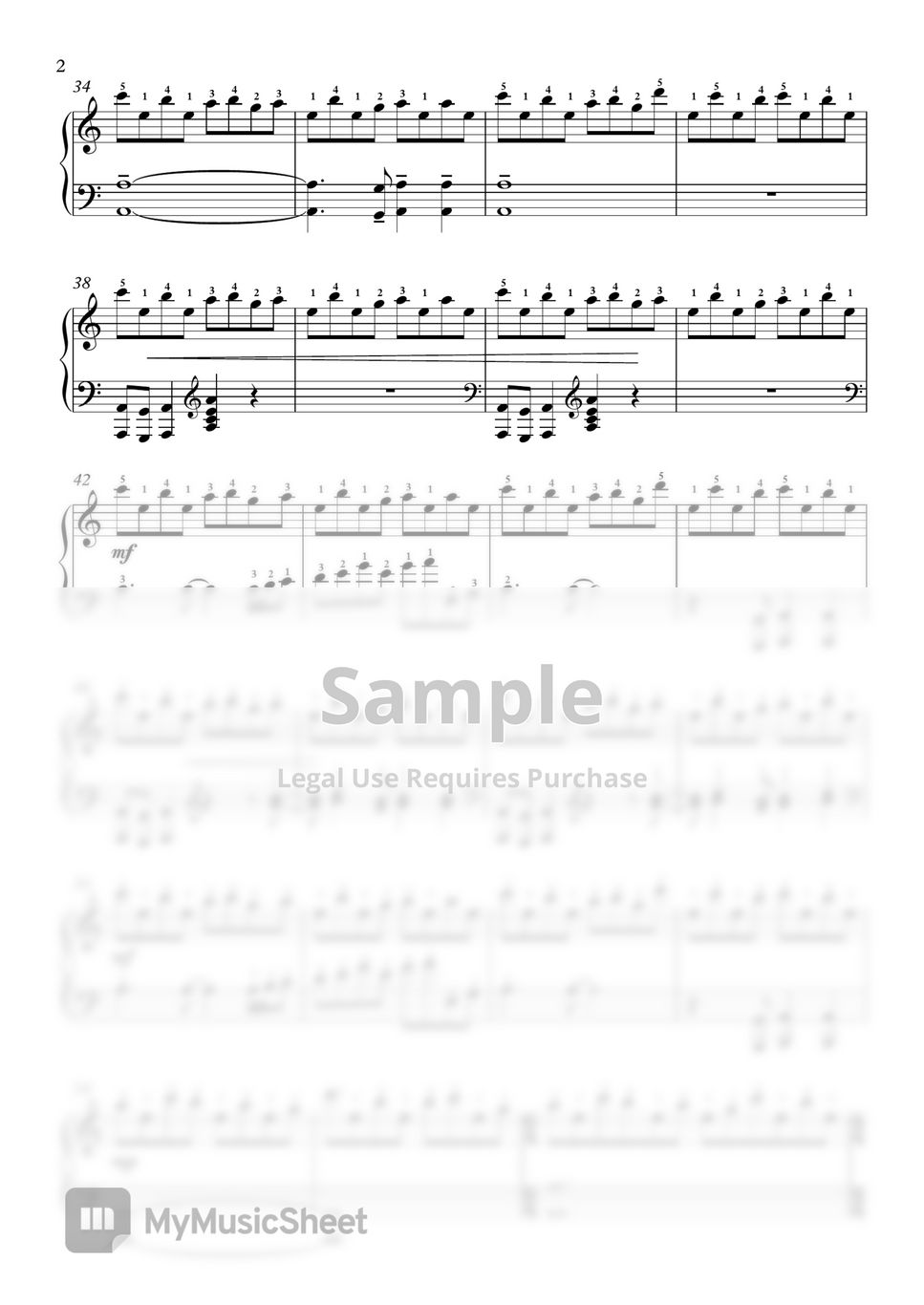 Mike Oldfield - Sentinel Sheet by Adelina Piano